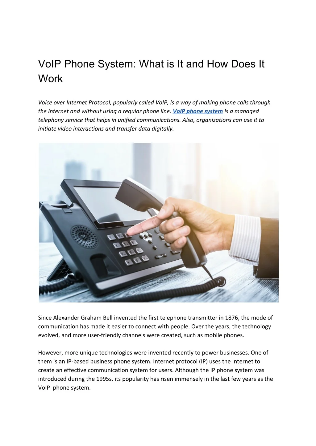 PPT - VoIP Phone System: What is It and How Does It Work PowerPoint ...