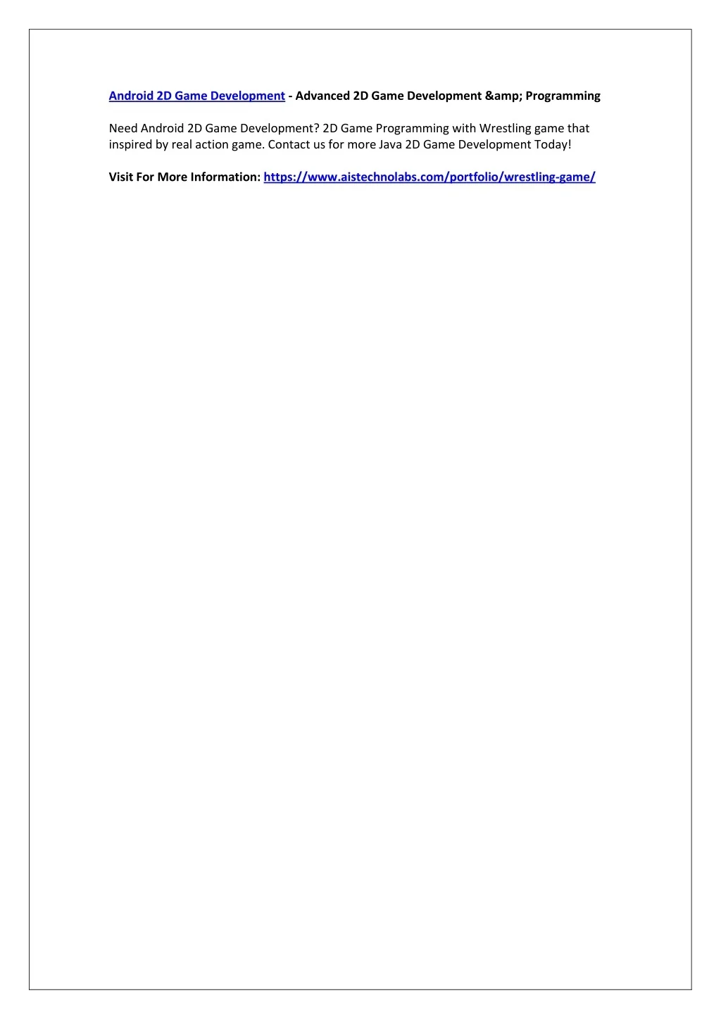 PPT - Android 2D Game Development - Advanced 2D Game Development ...