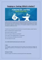 PPT - Casting vs Forging PowerPoint Presentation, free download - ID:7679090