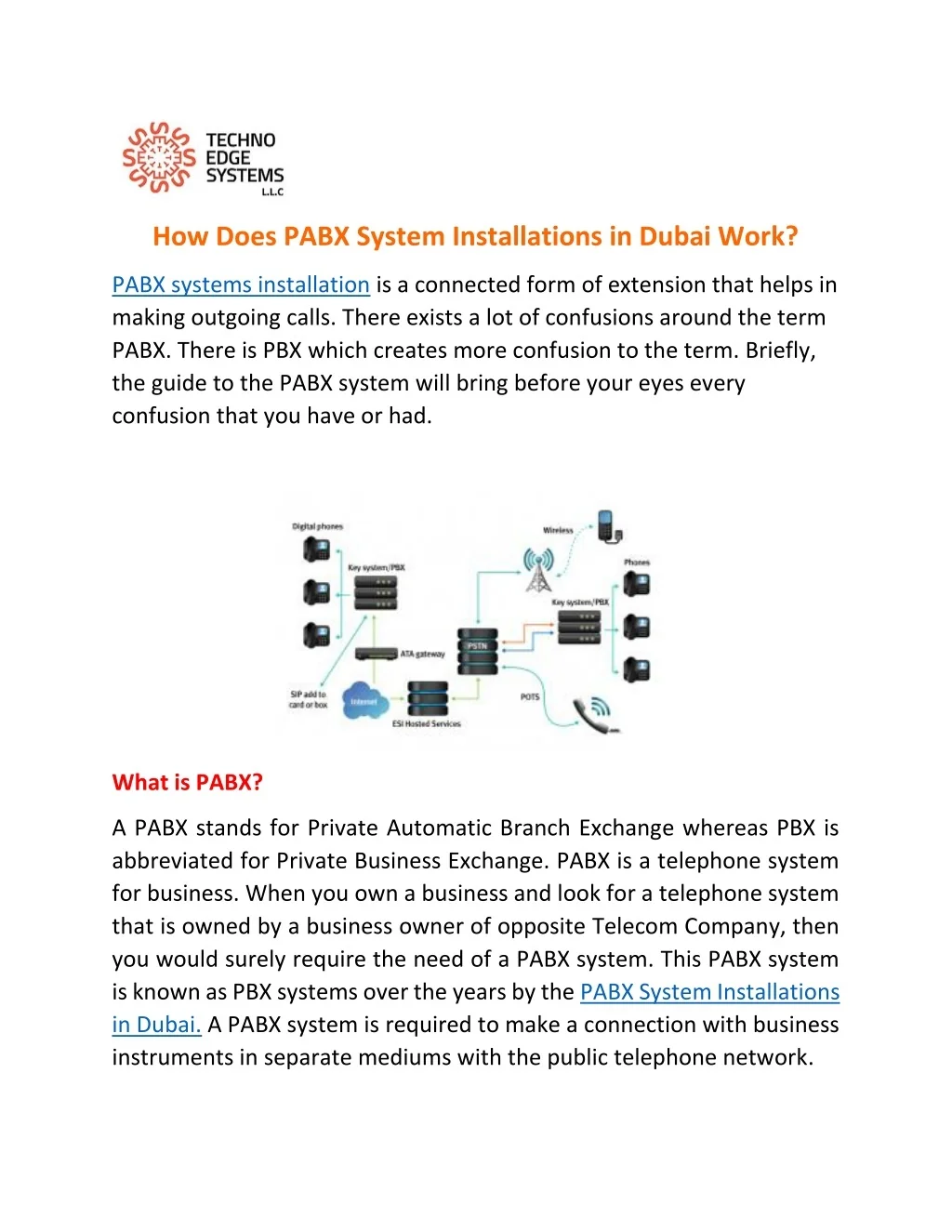 PPT - How Does PABX System Installations in Dubai Work? PowerPoint ...