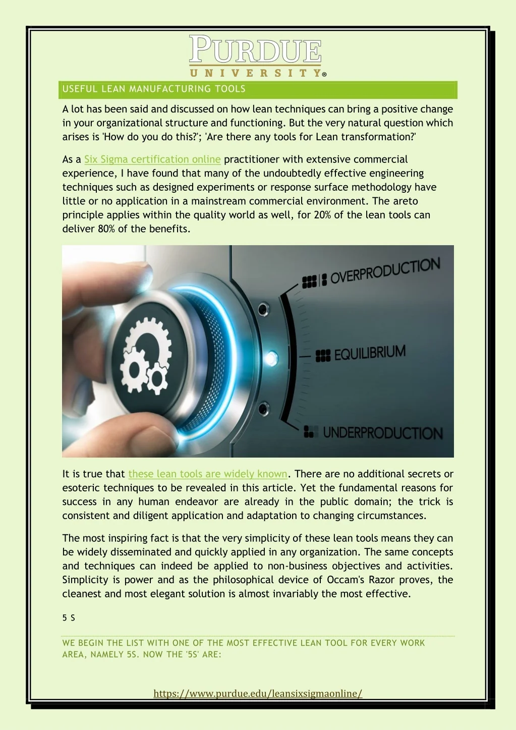 PPT - Useful Lean Manufacturing Tools PowerPoint Presentation, free ...