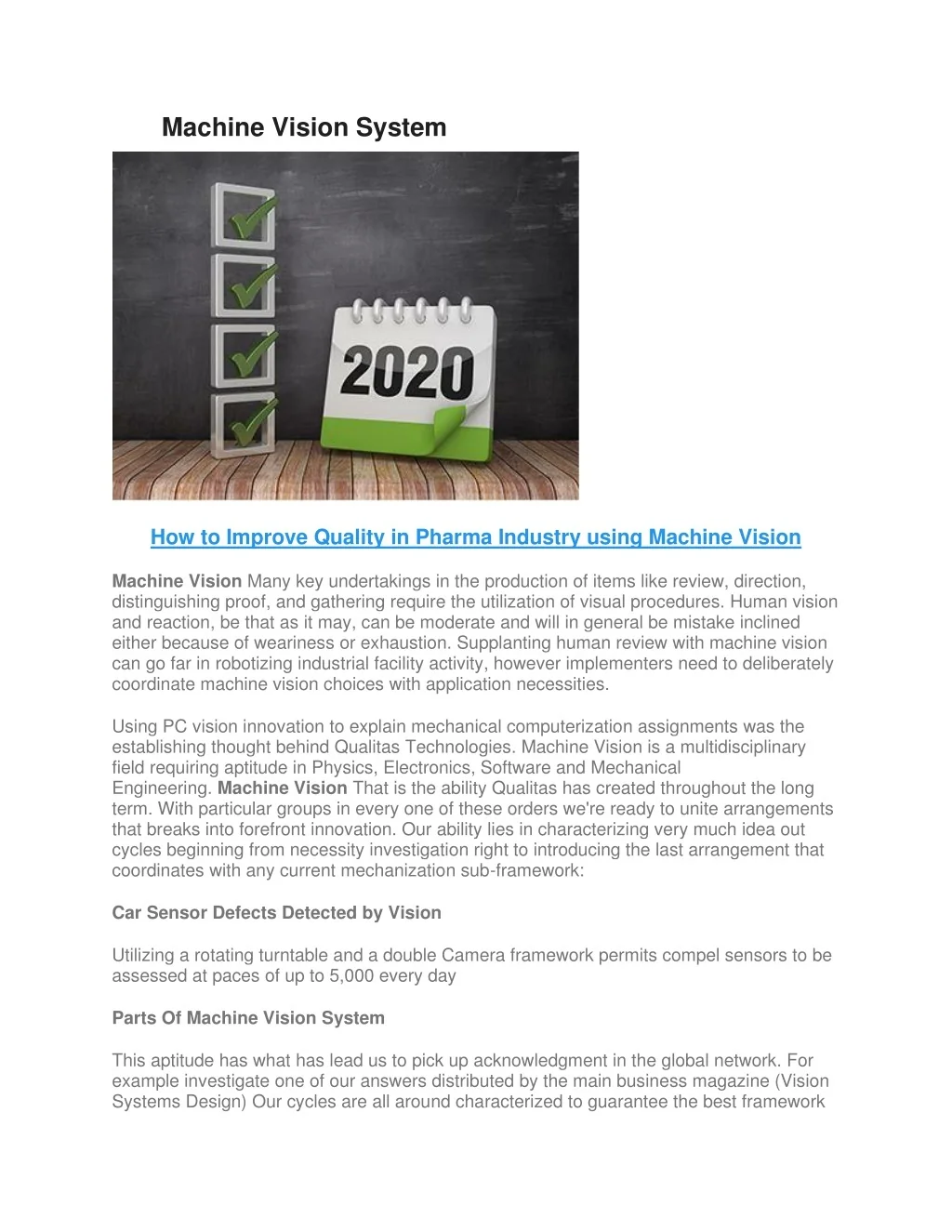 PPT - Machine Vision System PowerPoint Presentation, free download - ID ...