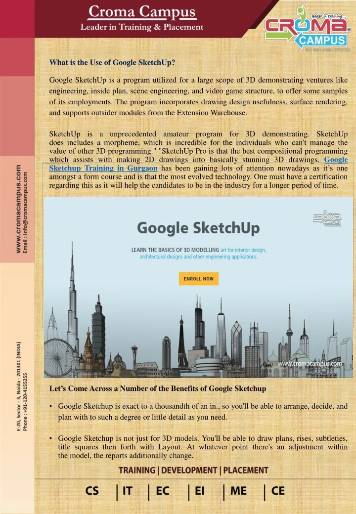 PPT Google Sketchup Training In Gurgaon PowerPoint Presentation Free Download ID 10106798