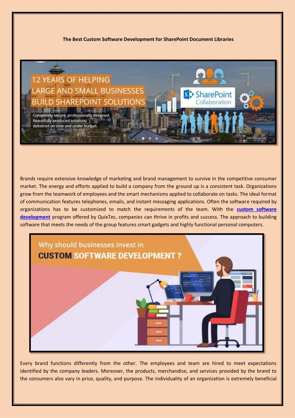 PPT - Custom Solution Development | Bothell, WA | quixtec.com PowerPoint Presentation - ID:10107352