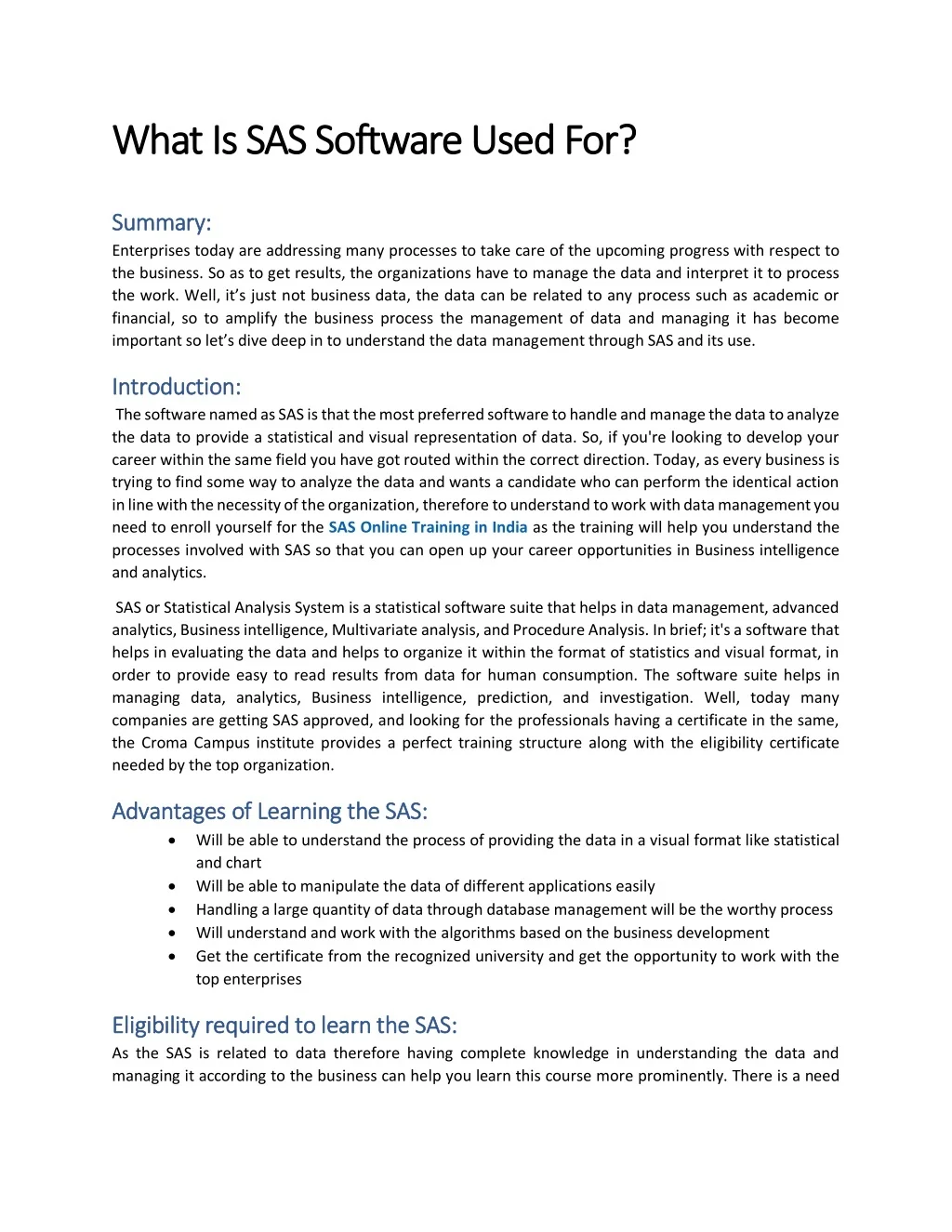 PPT - What Is SAS Software Used For? PowerPoint Presentation, free ...