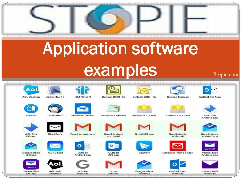 PPT - Application software examples PowerPoint Presentation, free ...