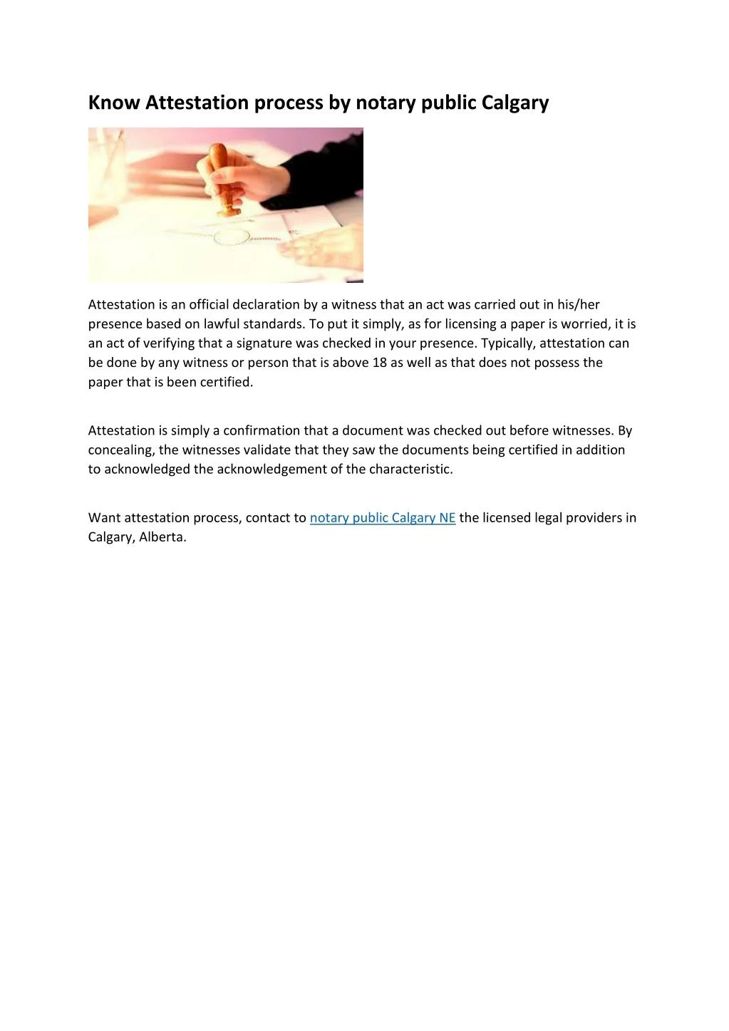 PPT - Know Attestation process by notary public Calgary PowerPoint ...