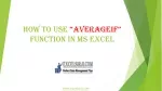 PPT - Free Excel Course - Online Training PowerPoint Presentation, free ...