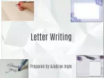 PPT - LETTER WRITING PowerPoint Presentation, free download - ID:5542935
