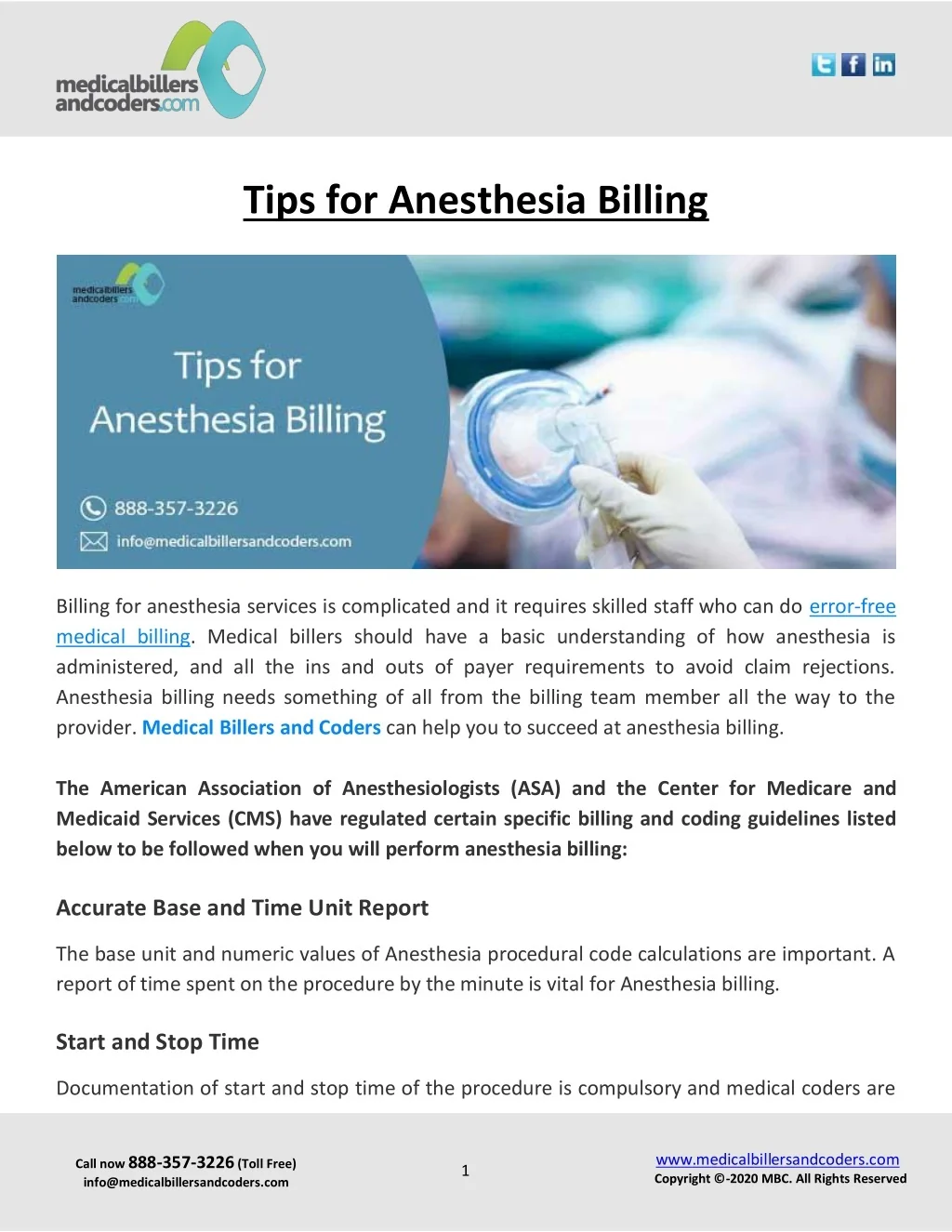PPT - Tips for Anesthesia Billing PowerPoint Presentation, free ...