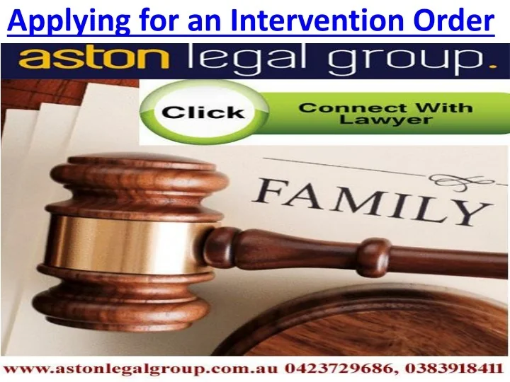 PPT - Apply For a Family Violence And Personal Safety Intervention ...