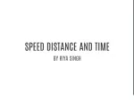 PPT - SPEED, DISTANCE AND TIME PowerPoint Presentation, free download ...
