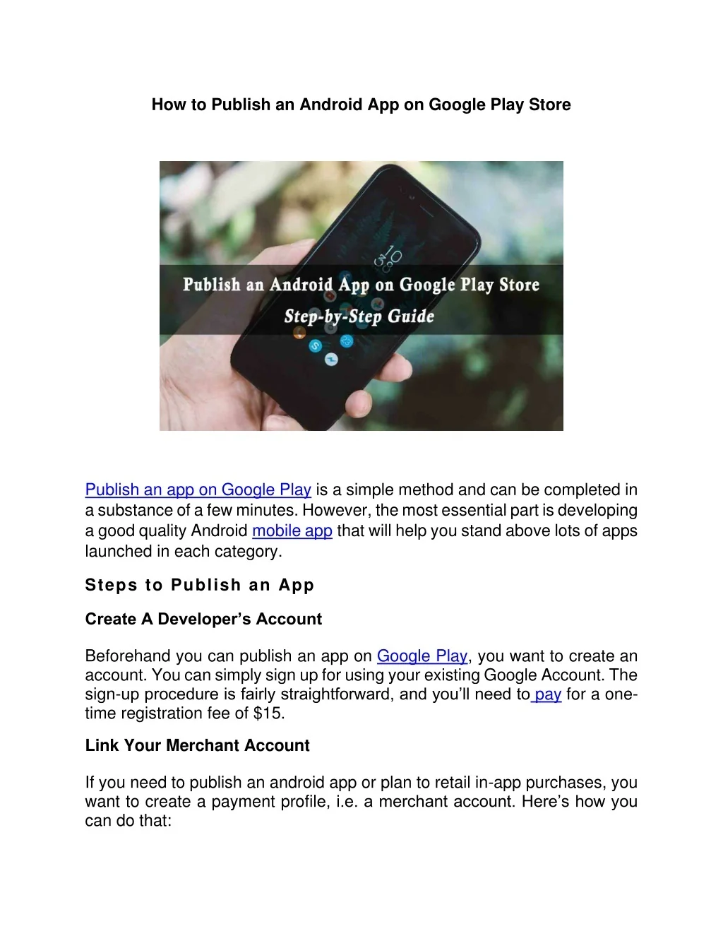 PPT - How to Publish an Android App on Google Play Store PowerPoint Presentation - ID:10180984