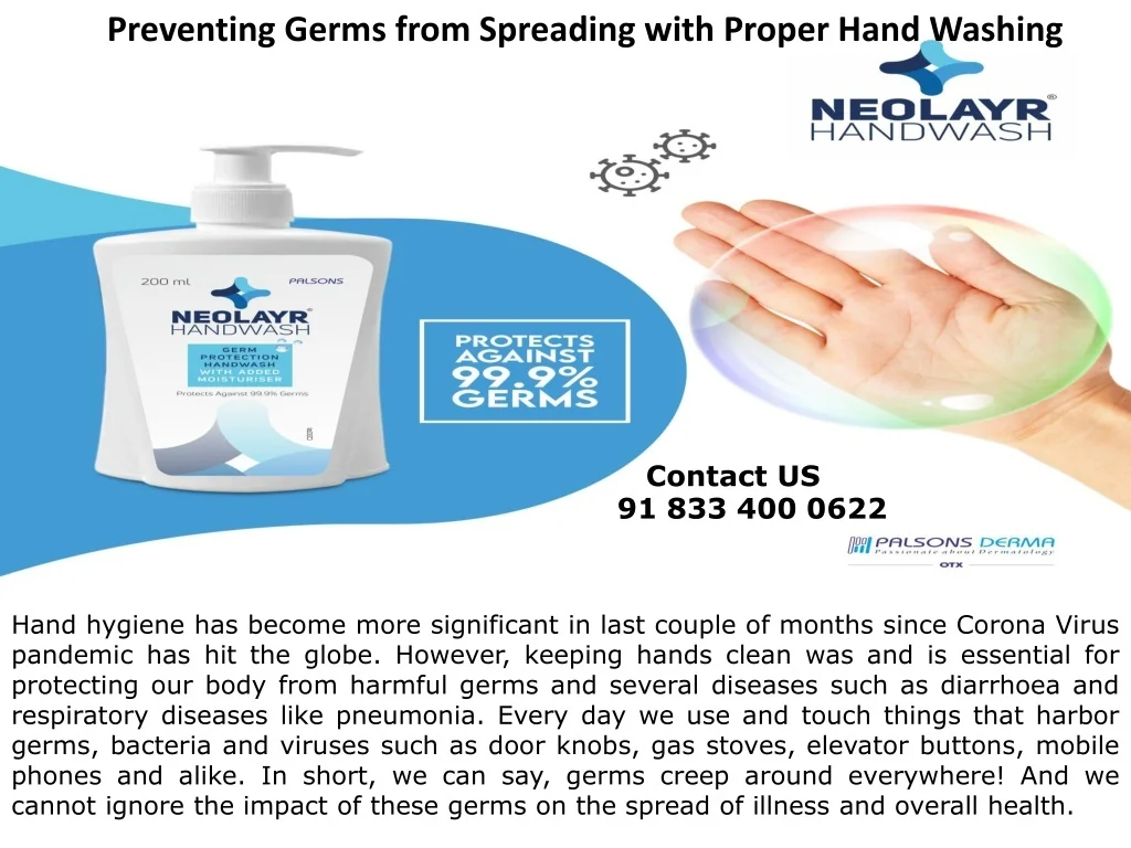 PPT - Preventing Germs from Spreading with Proper Hand Washing ...