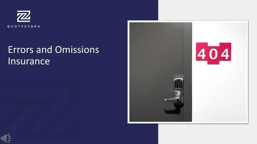 PPT - Errors and Omissions Insurance PowerPoint Presentation, free ...