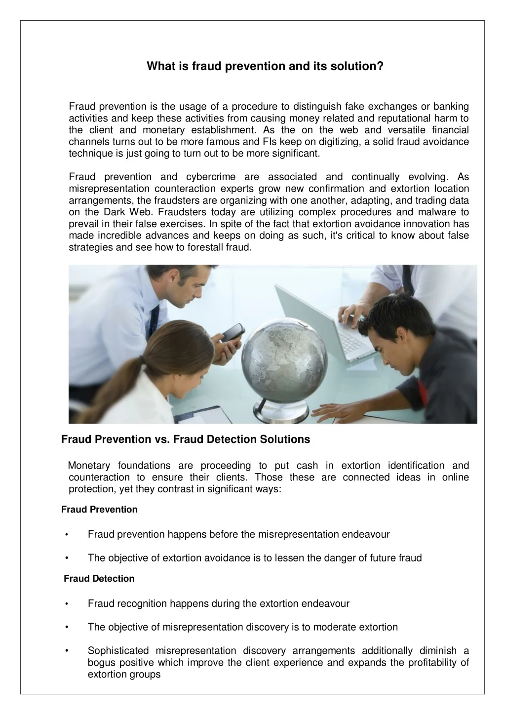 PPT - What is fraud prevention and its solution? PowerPoint ...