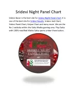 PPT - Tara Mumbai Night Panel Chart Navigating the World of Satta Matka ...