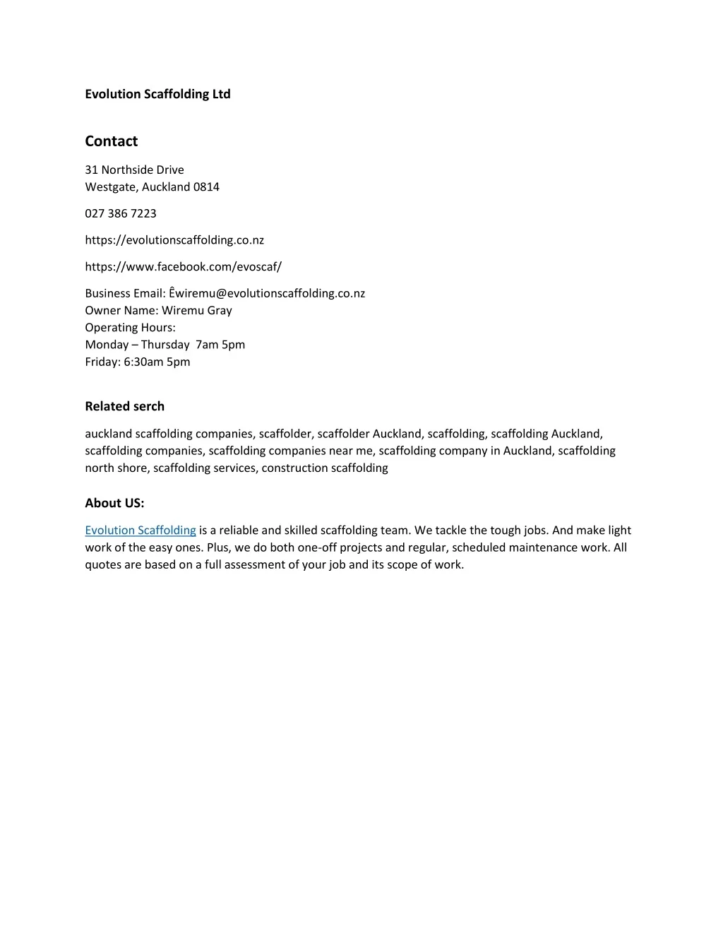PPT - Evolution Scaffolding Ltd PowerPoint Presentation, free download ...