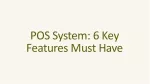 PPT - 8 Features Your Restaurant POS System Must Have PowerPoint ...