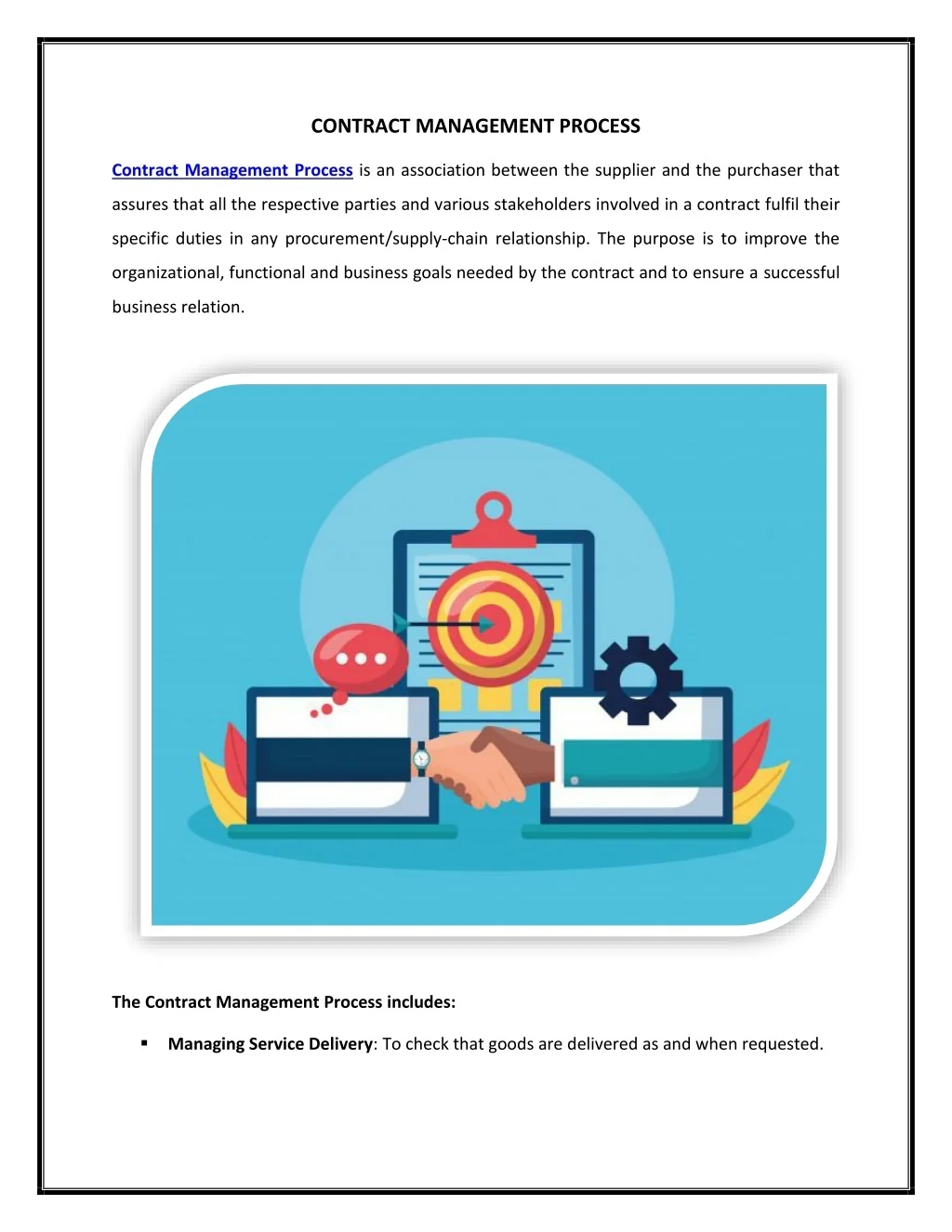PPT - Contract Management Process PowerPoint Presentation, free download - ID:10267159