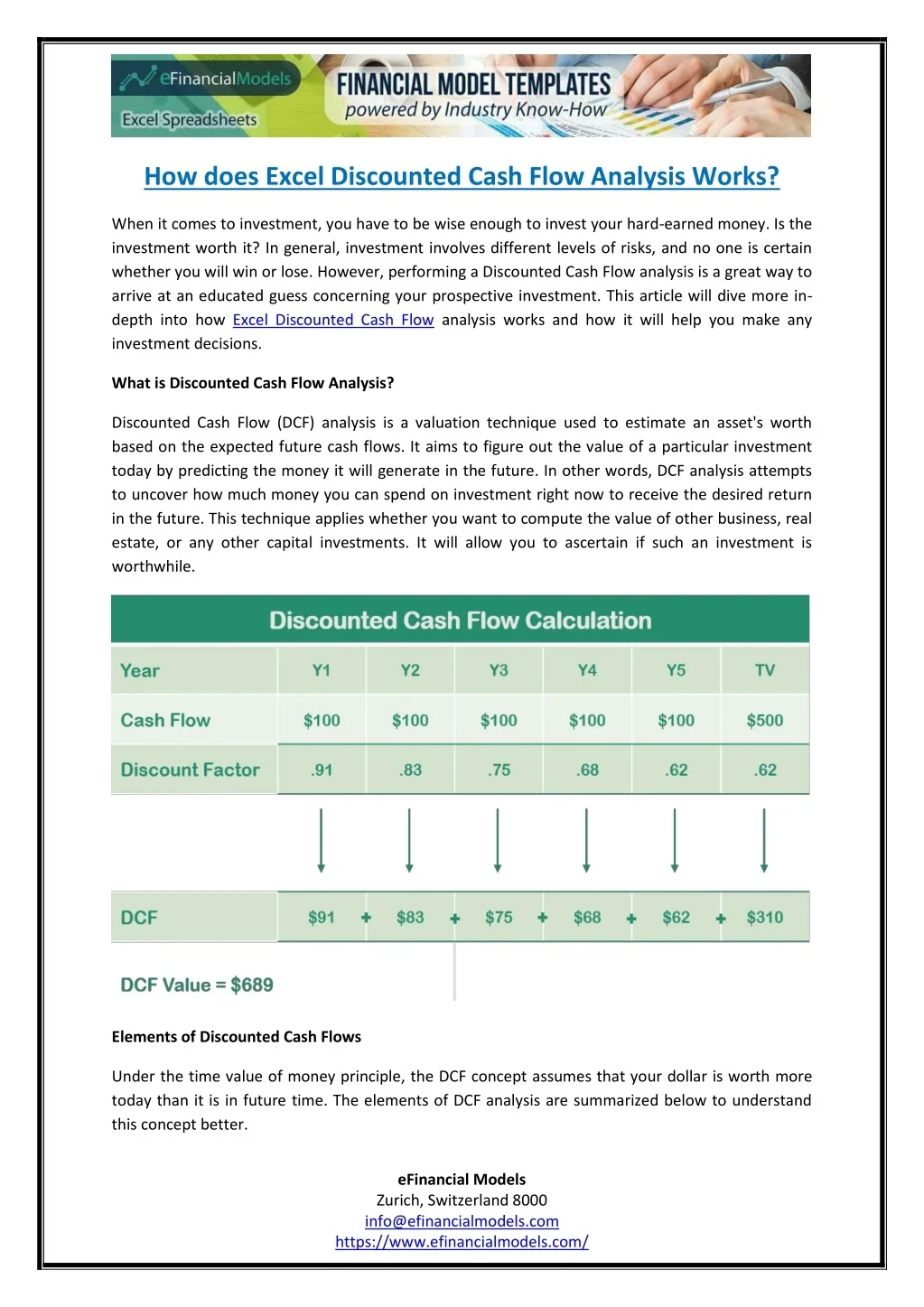 PPT - How does Excel Discounted Cash Flow Analysis Works? PowerPoint ...