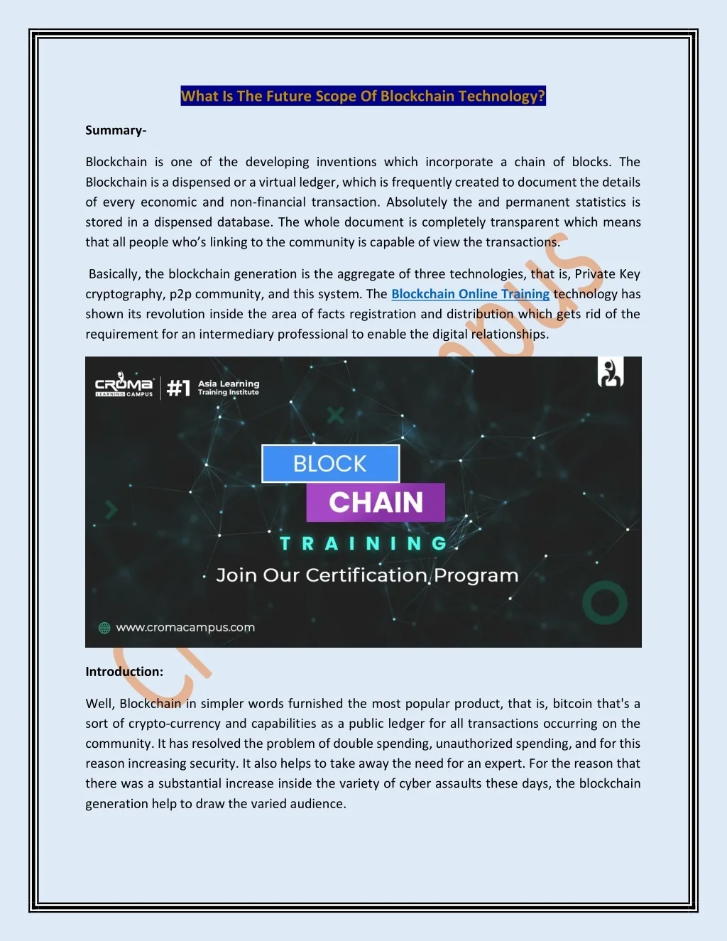 PPT - What Is The Future Scope Of Blockchain Technology? PowerPoint ...