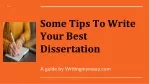 PPT - How To Write a Dissertation PowerPoint Presentation, free ...