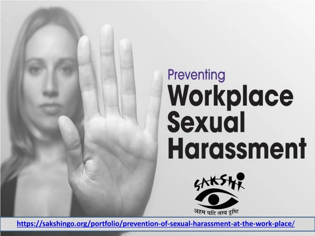 PPT - Prevention of Sexual Harassment at the work place PowerPoint ...