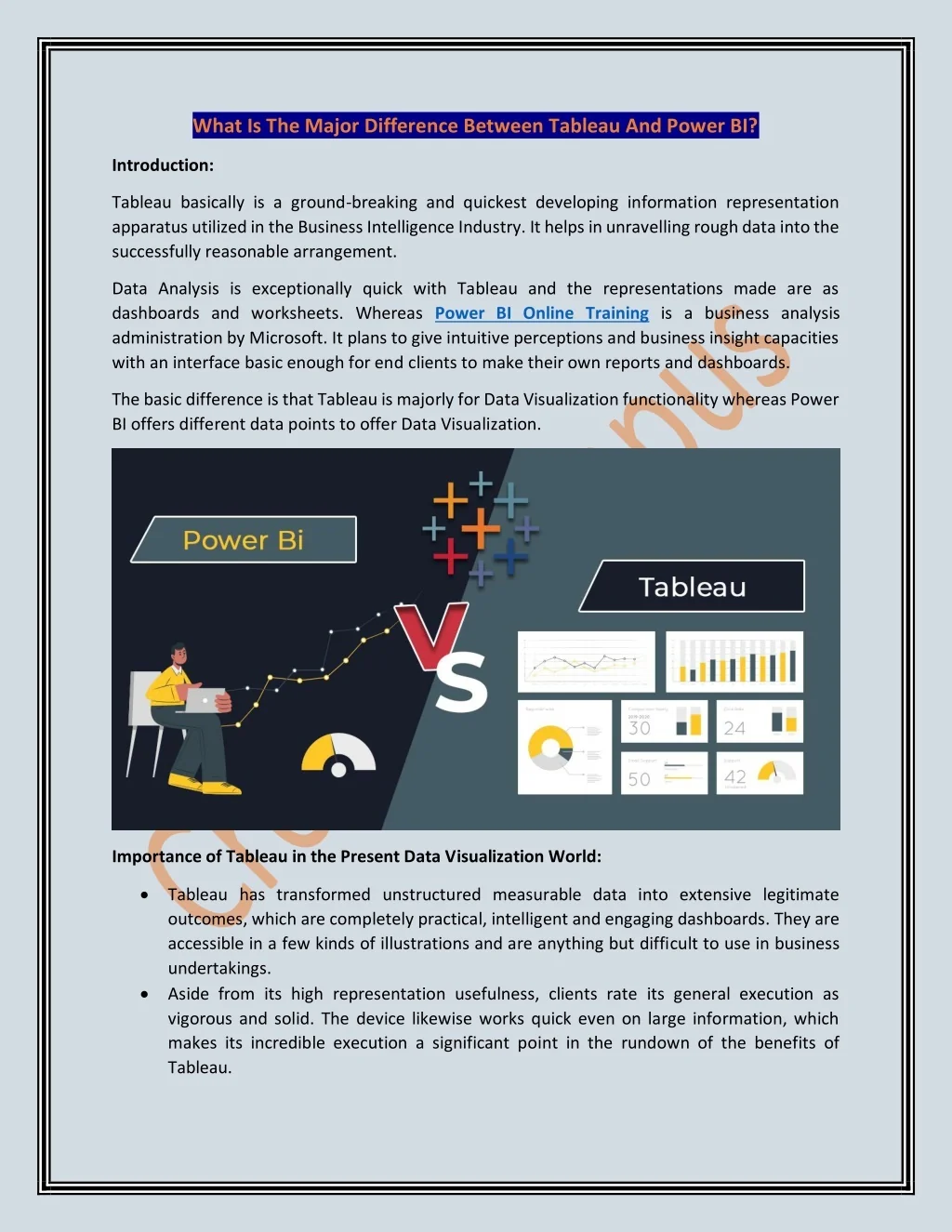 PPT - What Is The Major Difference Between Tableau And Power BI ...