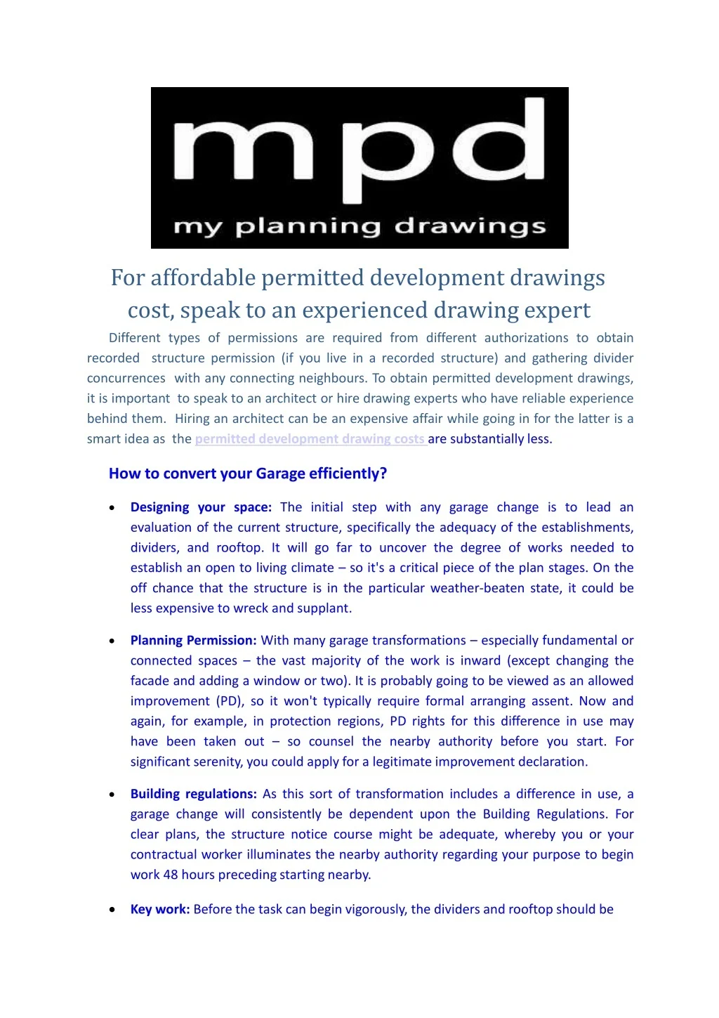 PPT - For Affordable Permitted Development Drawings Cost, Speak to an ...