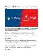 PPT - Java vs. Python: A Programming Language Comparison for 2022 PowerPoint Presentation - ID ...