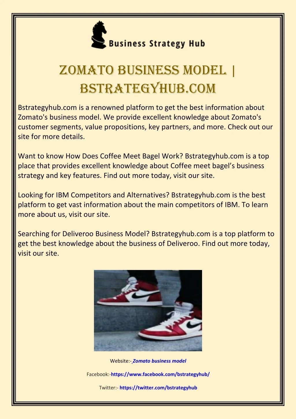 PPT - Zomato Business Model | Bstrategyhub.com PowerPoint Presentation ...