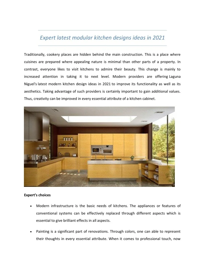 PPT - Expert latest modular kitchen designs ideas in 2021 PowerPoint ...