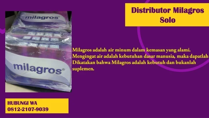 PPT - PALING AMAN! WA 0812-2107-9039, Alamat Stokis Milagros Di Solo ...