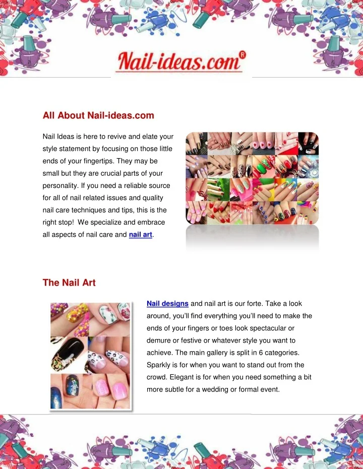 PPT - Easy Nail Art - Nail Ideas PowerPoint Presentation, free download ...