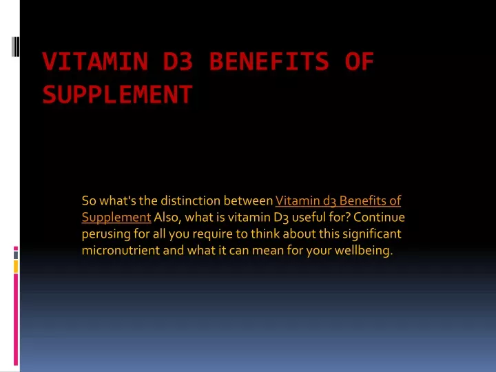 PPT - Vitamin d3 Deficiency Symptoms PowerPoint Presentation, free ... PPT - Vitamin d3 Deficiency Symptoms PowerPoint Presentation, free ...
