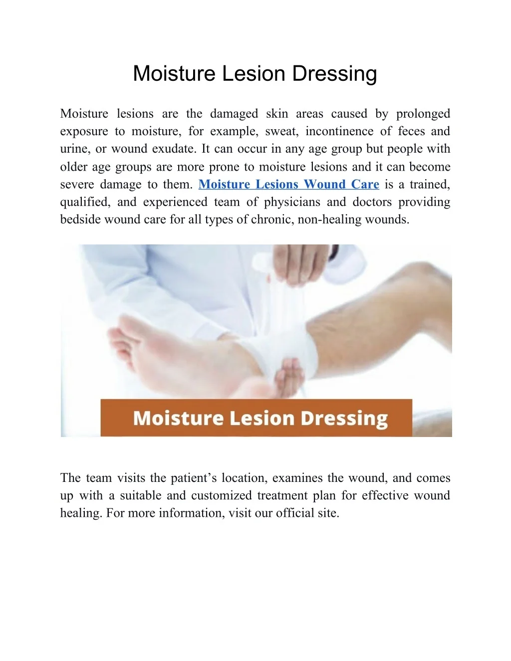 PPT - Moisture Lesion Dressing PowerPoint Presentation, free download - ID:10376043