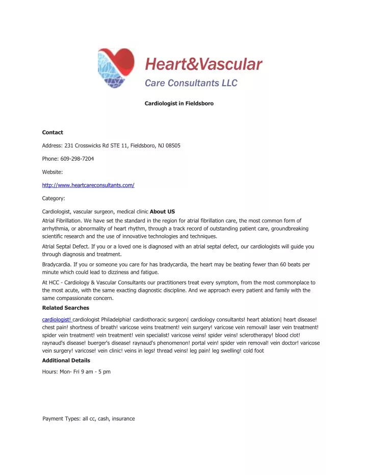 Ppt Cardiologist In Fieldsboro Powerpoint Presentation Free Download
