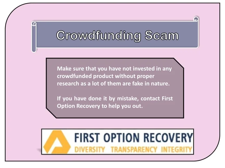 PPT - Crowdfunding Scams | Crowdfunding in Australia | Crowdfunding ...