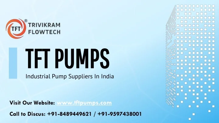 PPT - Industrial Pump Suppliers - Pump Suppliers Coimbatore - TFTpumps ...