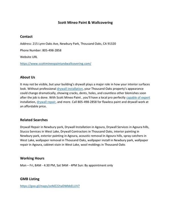 PPT - Scott Mineo Paint & Wallcovering PowerPoint Presentation, free ...