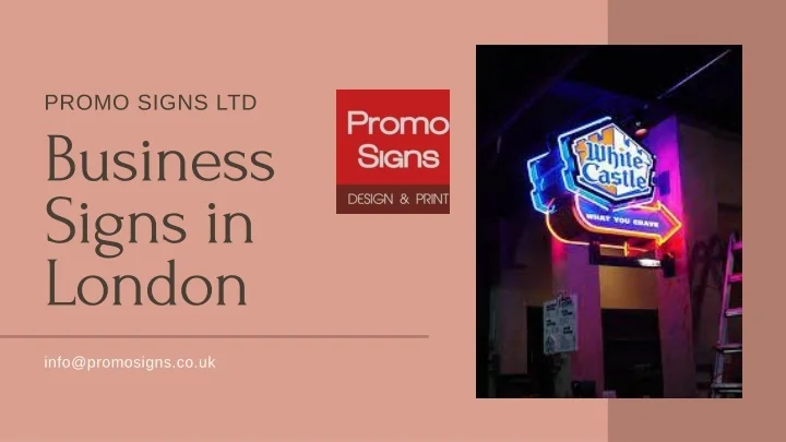 PPT - Best Business Signs in London- Promo Signs Ltd PowerPoint ...