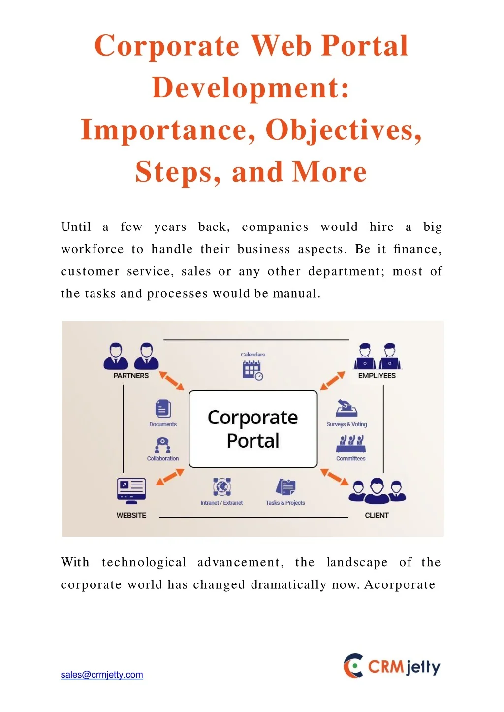 PPT - Corporate Web Portal Development: Importance, Objectives, Steps ...