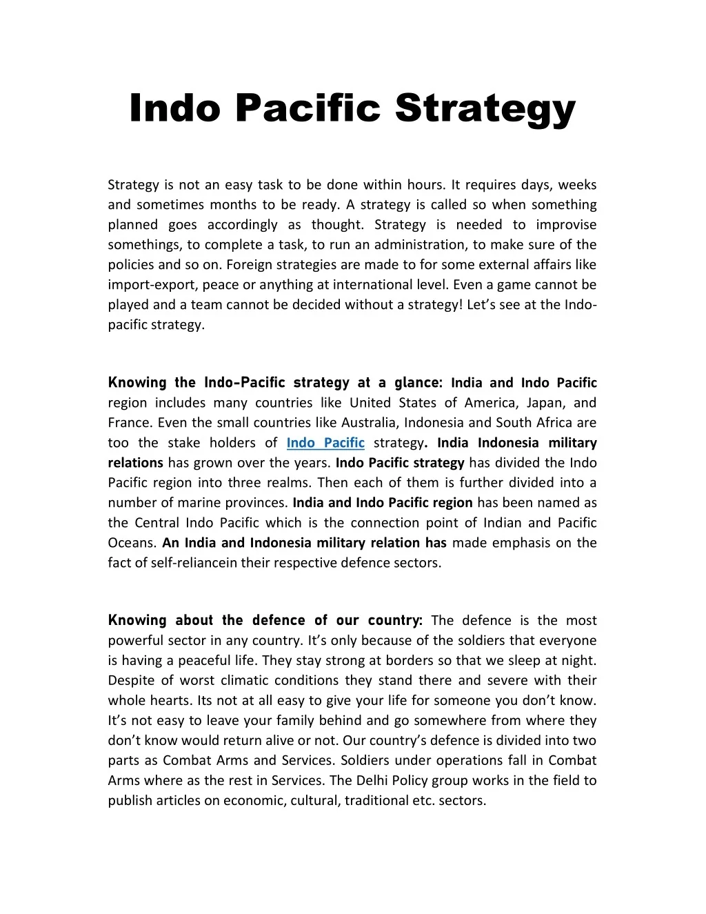 PPT - Indo Pacific Strategy PowerPoint Presentation, free download - ID ...