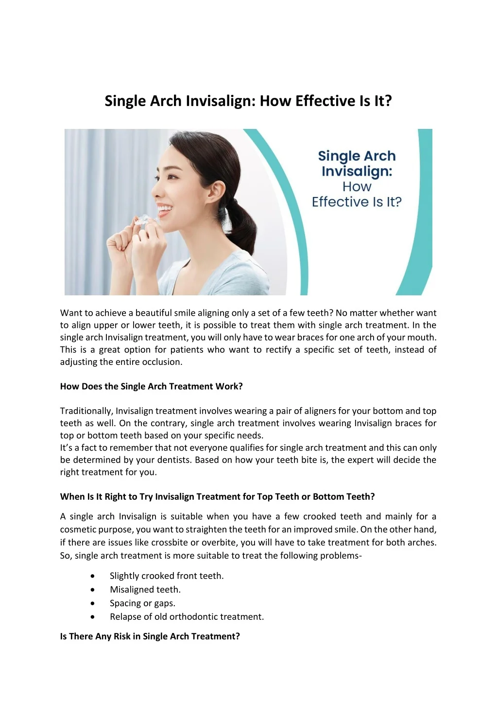 PPT - Single Arch Invisalign: How Effective Is It? PowerPoint ...