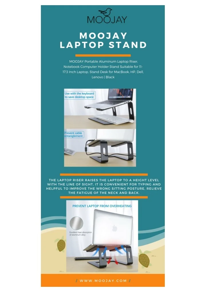 PPT - MOOJAY Portable Aluminum Laptop Stand. PowerPoint Presentation ...