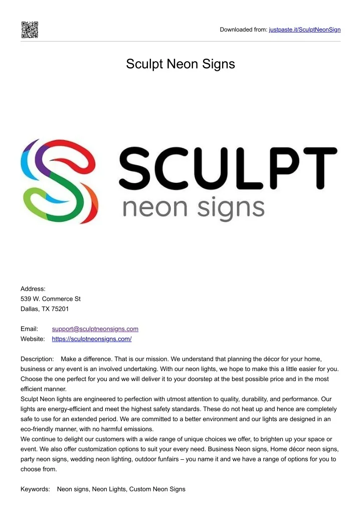 PPT - Sculpt Neon Signs PowerPoint Presentation, free download - ID ...