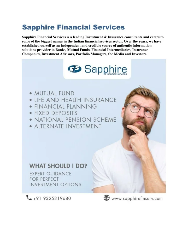 PPT - Sapphire financial services PowerPoint Presentation, free ...