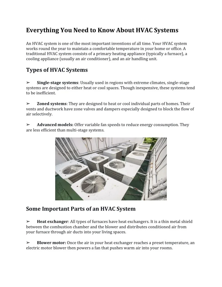 PPT - Everything You Need to Know About HVAC Systems PowerPoint ...