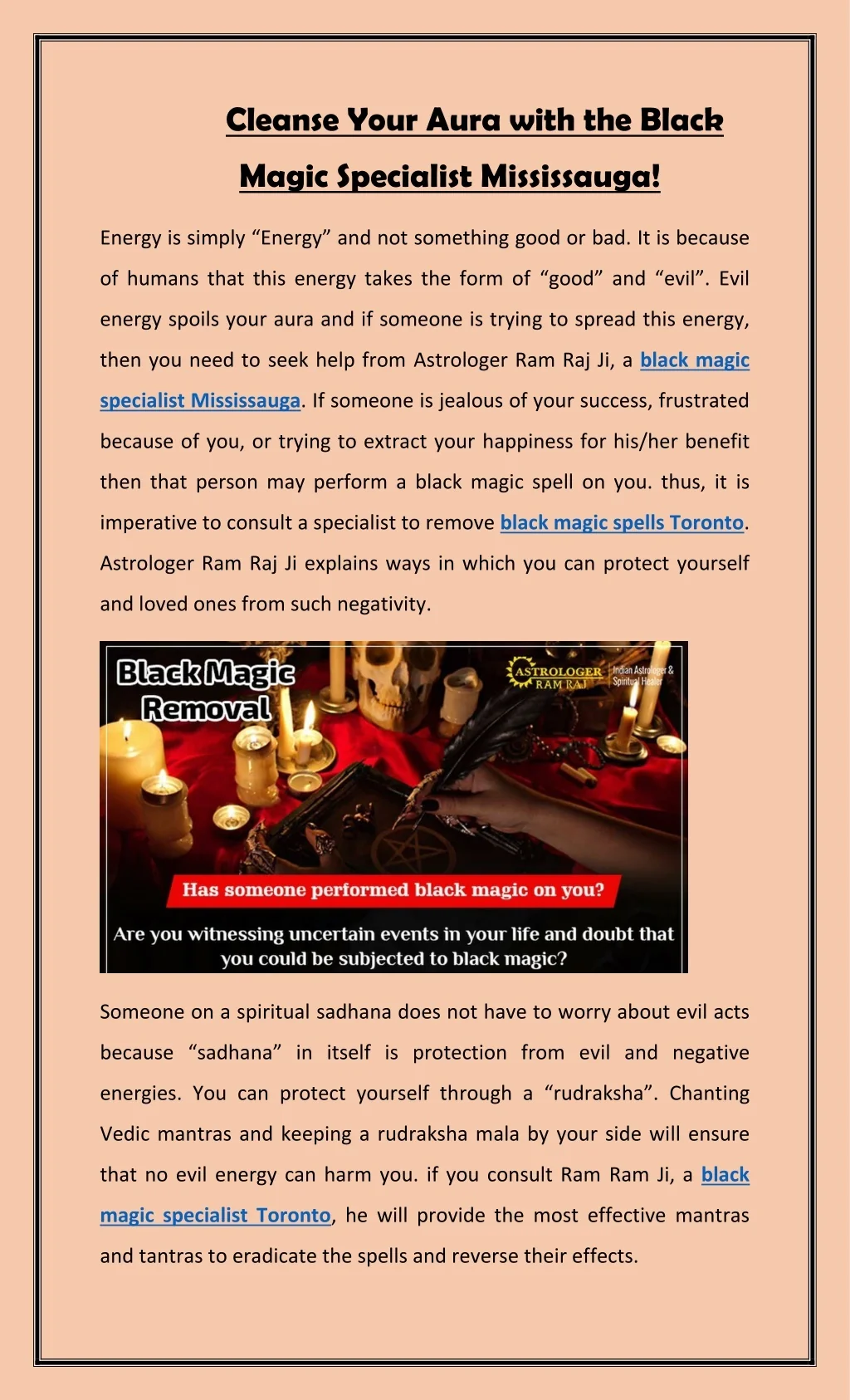 PPT - Cleanse Your Aura with the Black Magic Specialist Mississauga ...